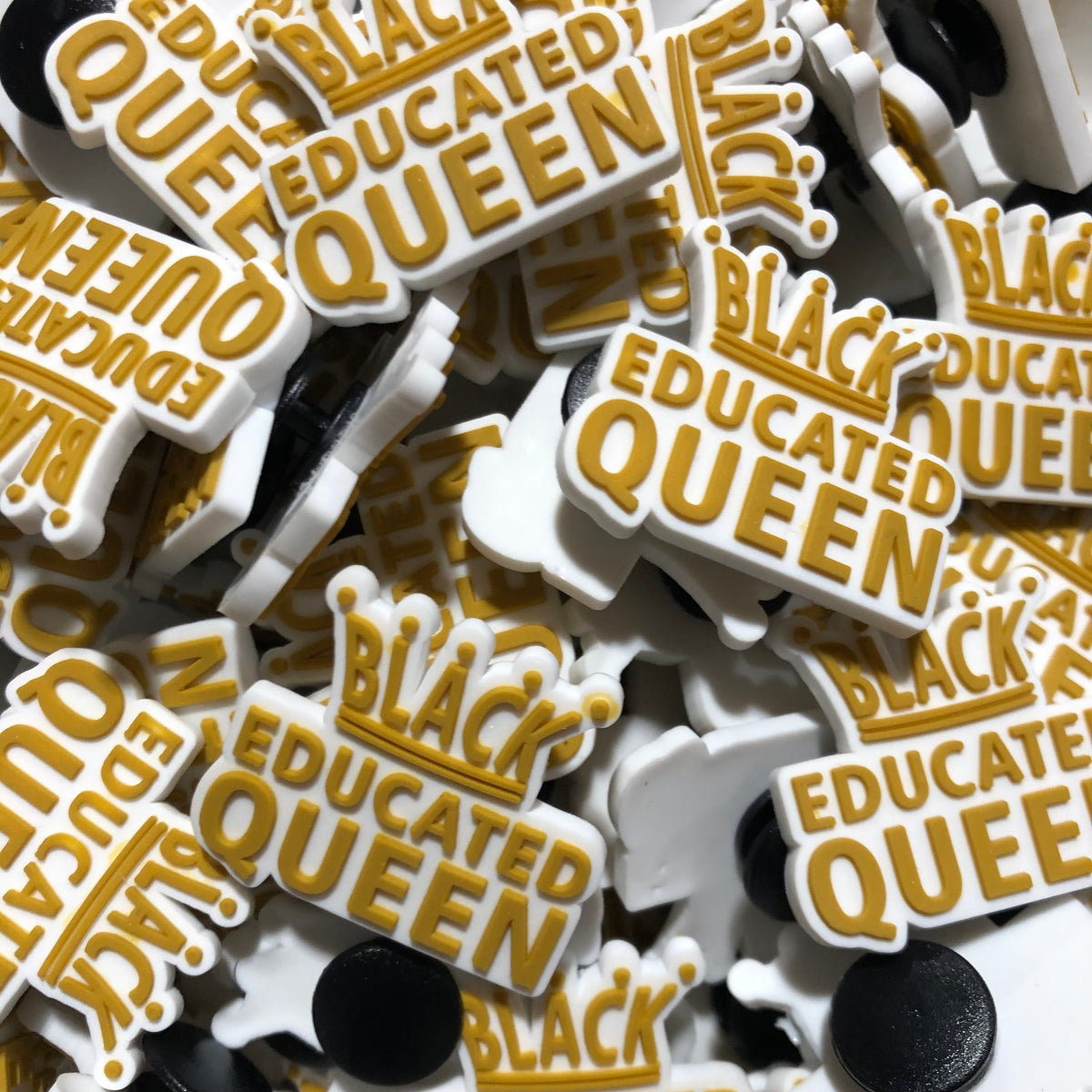 Black Educated Queen Shoe Charm – LoveMeGreekBitz.com